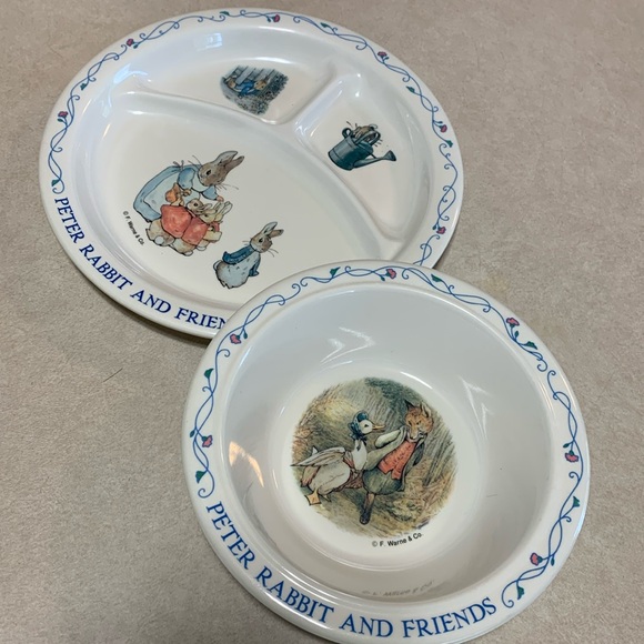 Eden | Other | Peter Rabbit And Friends Plate And Bowl Set | Poshmark